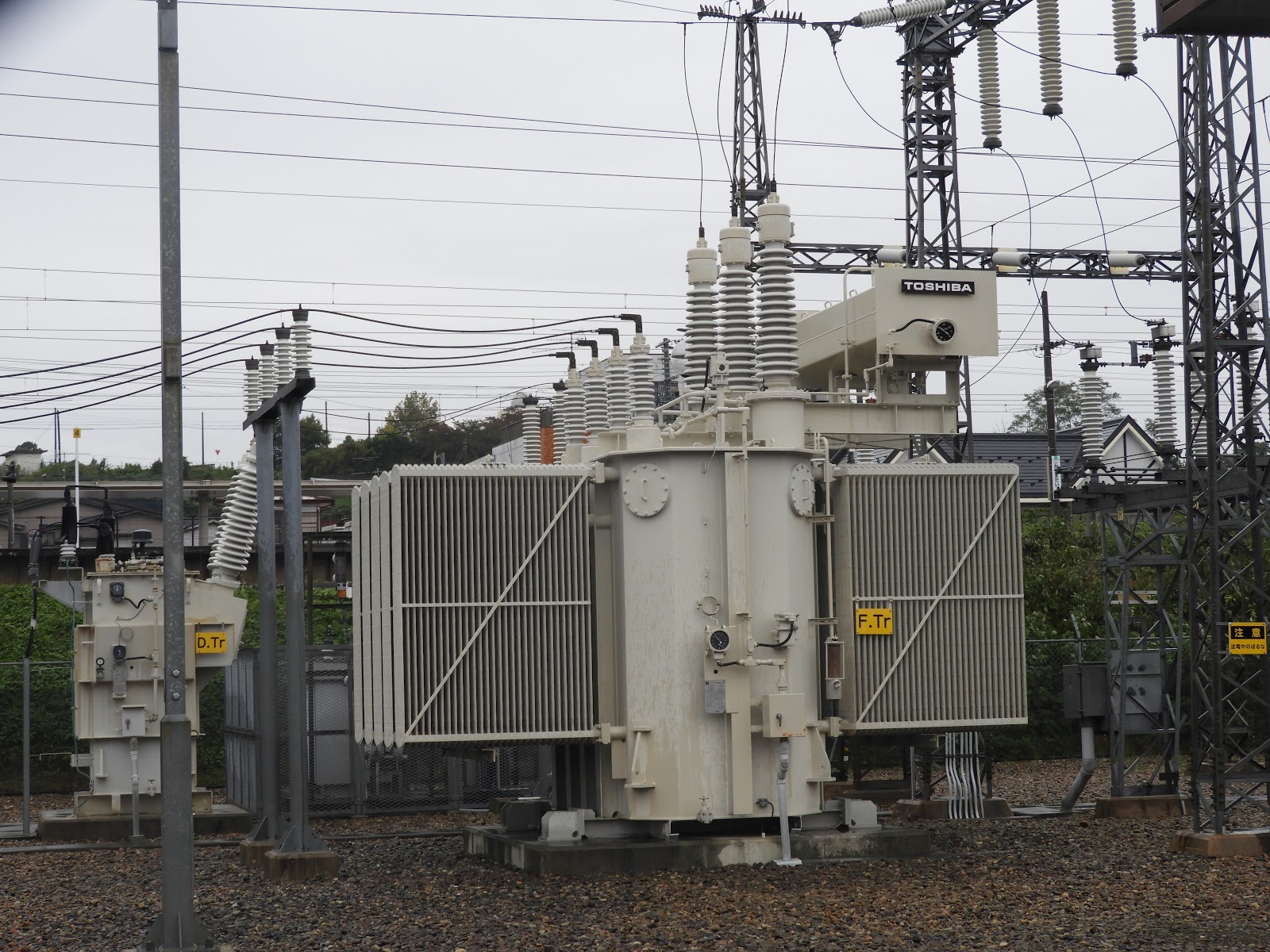 変電・饋電(き電)・通信のもろもろ: 930. JR東日本 鹿島台変電所（BTき電） 東北本線
