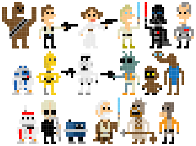 The Star Wars Pixel Art Collection by Andy Rash | Minecraft Pixel Art ...