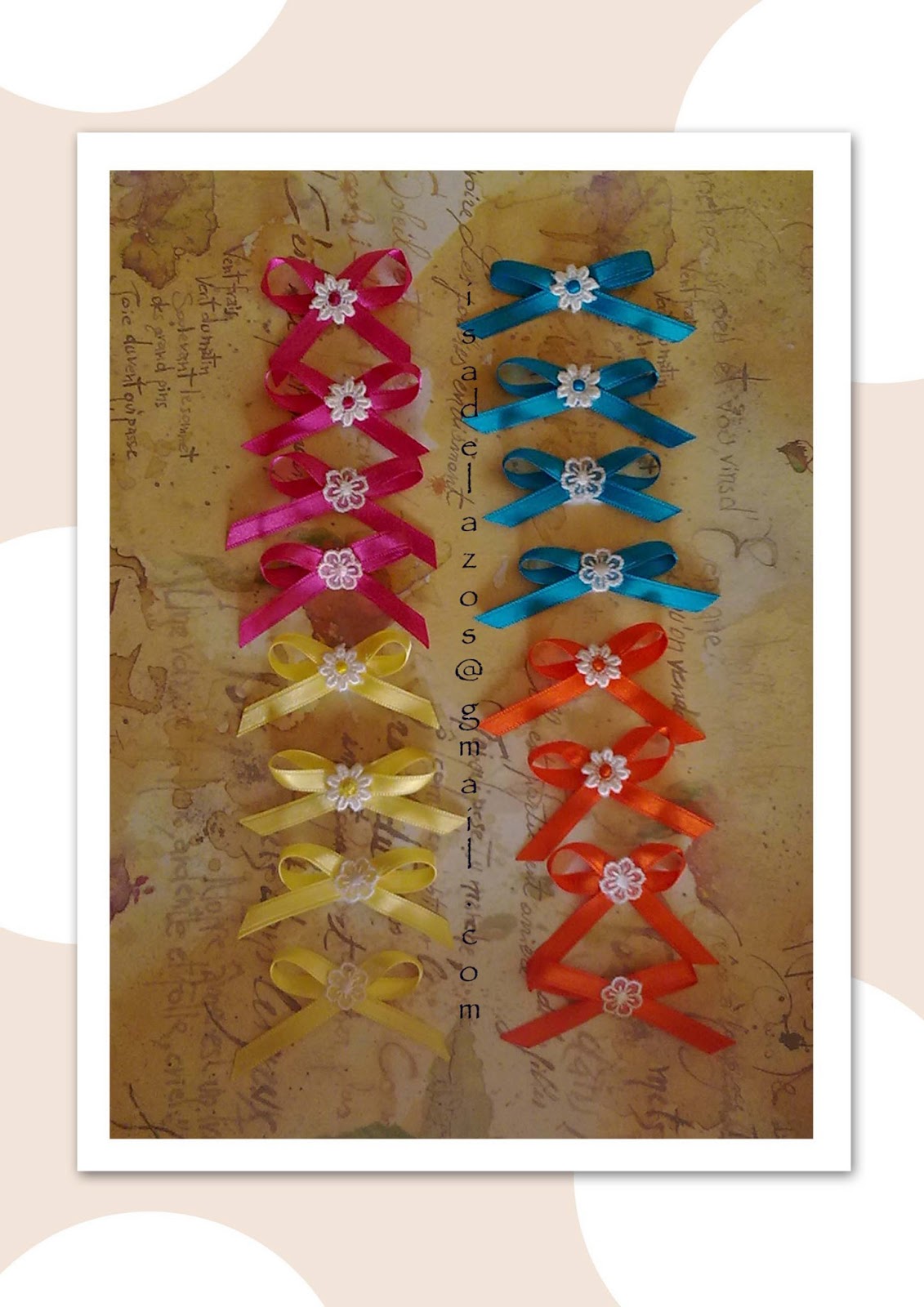 complementos y manualidades "de lazos": LACITOS CON FLOR PARA BEBE ...