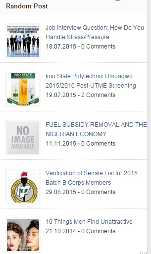 How to Add Random Posts in Blogger - Academic Project Guidance Provider