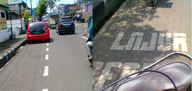 Penyalahgunaan Lajur Sepeda di Purwokerto - EkoDoc