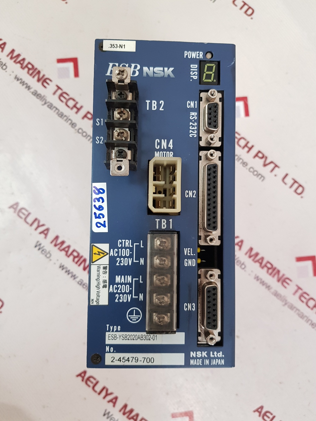 NSK ESB-YSB2020AB302-01 SERVO DRIVE M-ESB-YSB2020AB302 - Aeliya Marine