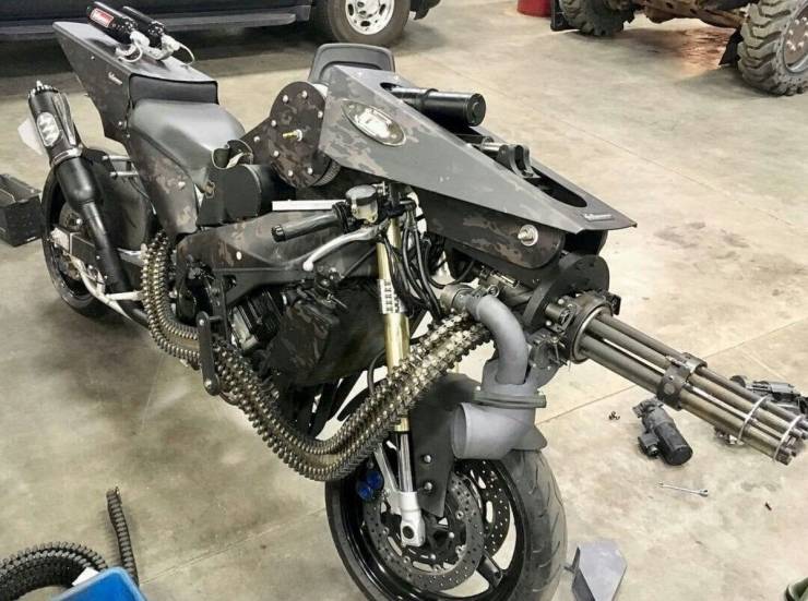 Machine Gun Motorcycle | Minigun Motorcycle | Fresh Cool Pictures