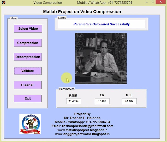 Matlab Project for Video Compression full Source Code || Final Year Project || IEEE Based ...