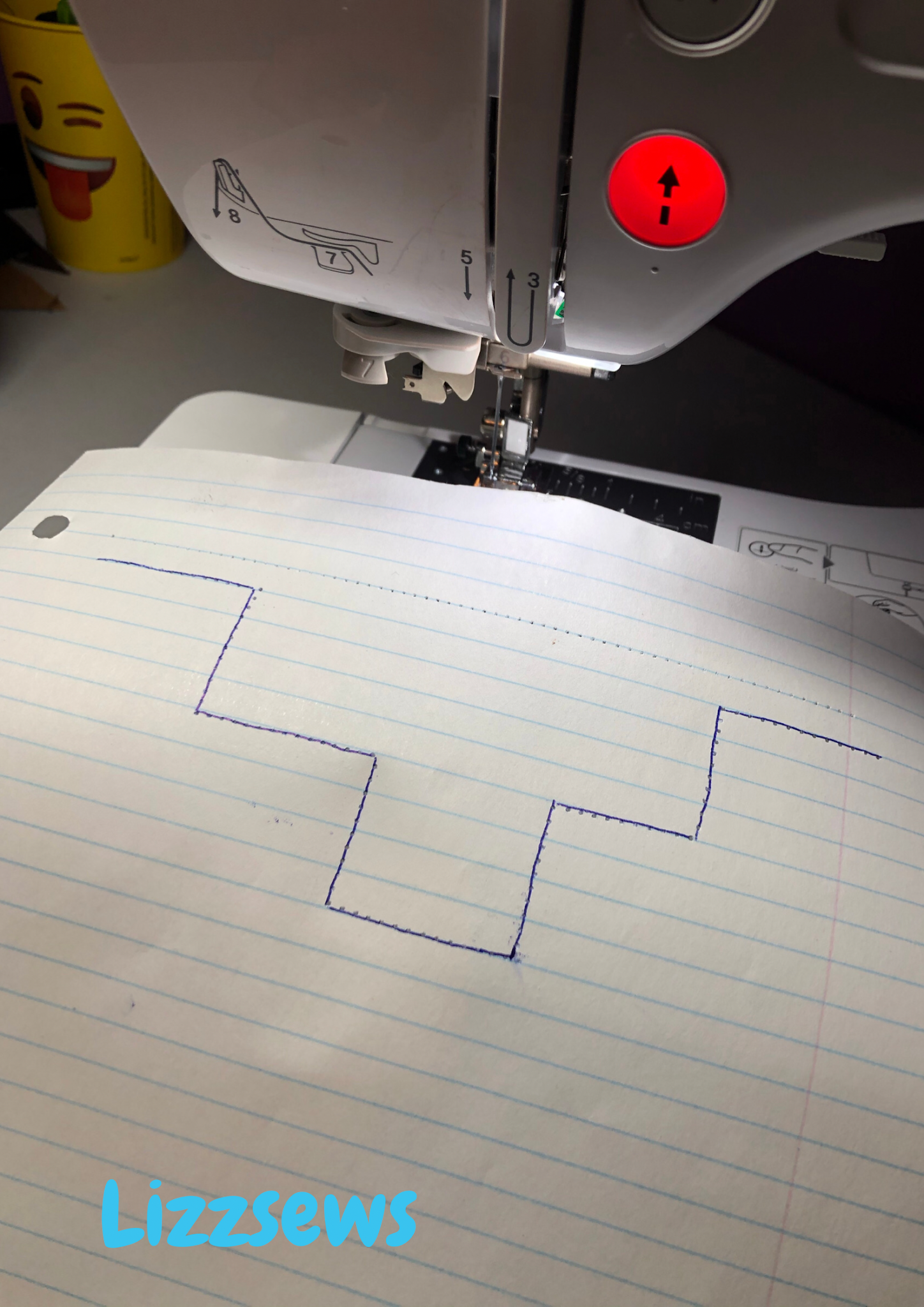 Learning To Sew: Sewing On Paper Part One No Thread
