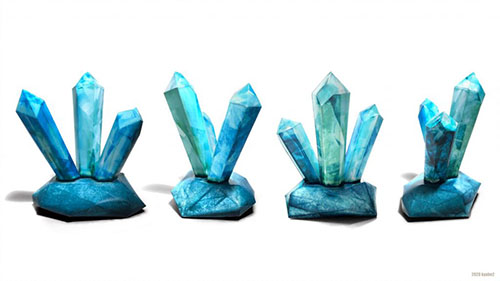 Blue Crystal Papercraft | Paperized Crafts