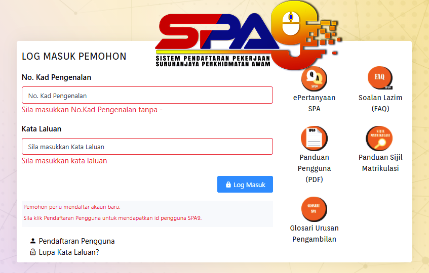 Sudah Mempunyai Akaun SPA8i? Ini Cara Daftar SPA9 dan Dapatkan ID Baru ...