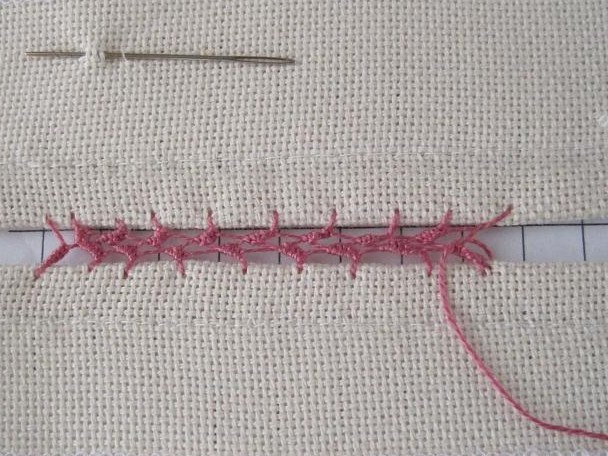 Maggie's Textiles: I think Buttonhole Stitch has got me in!