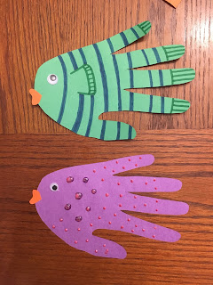 What I Live For: Hand Print Fish Craft