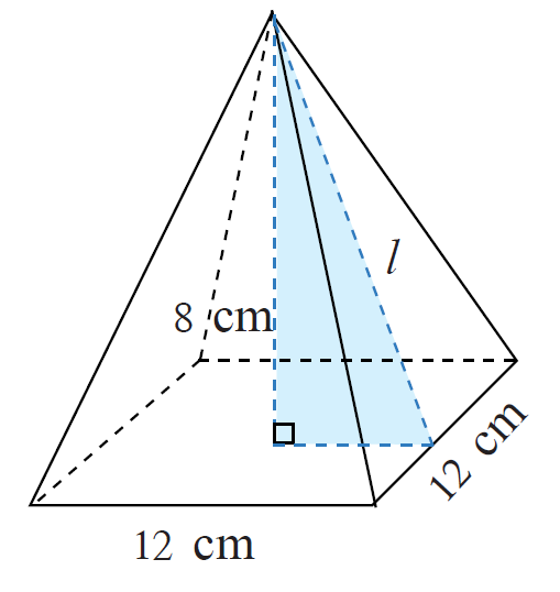 Surface Areas of Pyramid (right pyramid with a square base) - witcentre