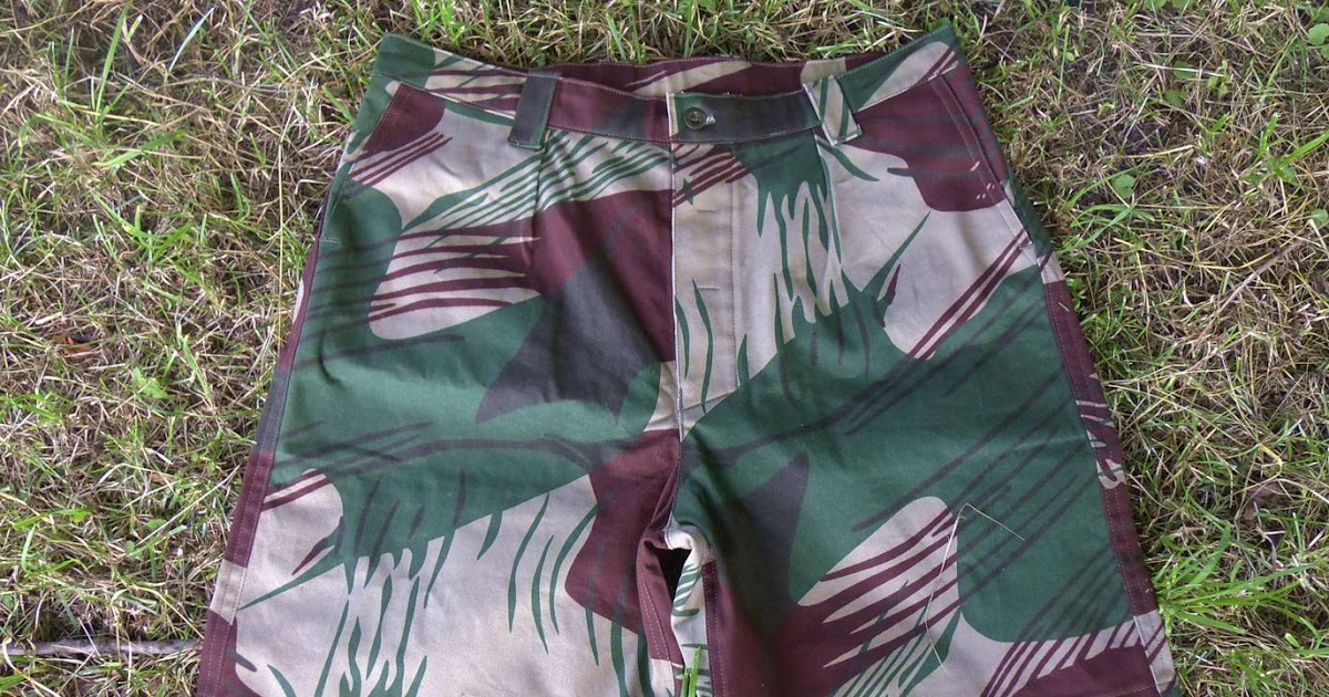 Benedek Sewing Area: Krótkie spodnie w rodezyjskim kamuflażu ...