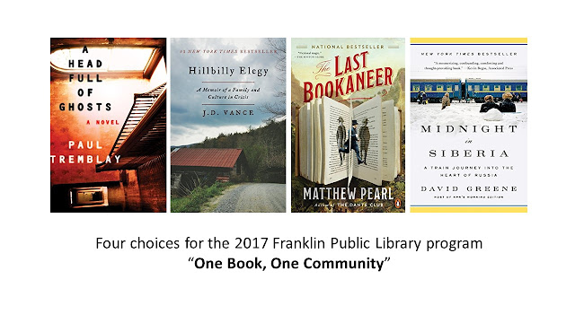 Franklin Matters: One Book, One Community 2017 - Vote for your choice now
