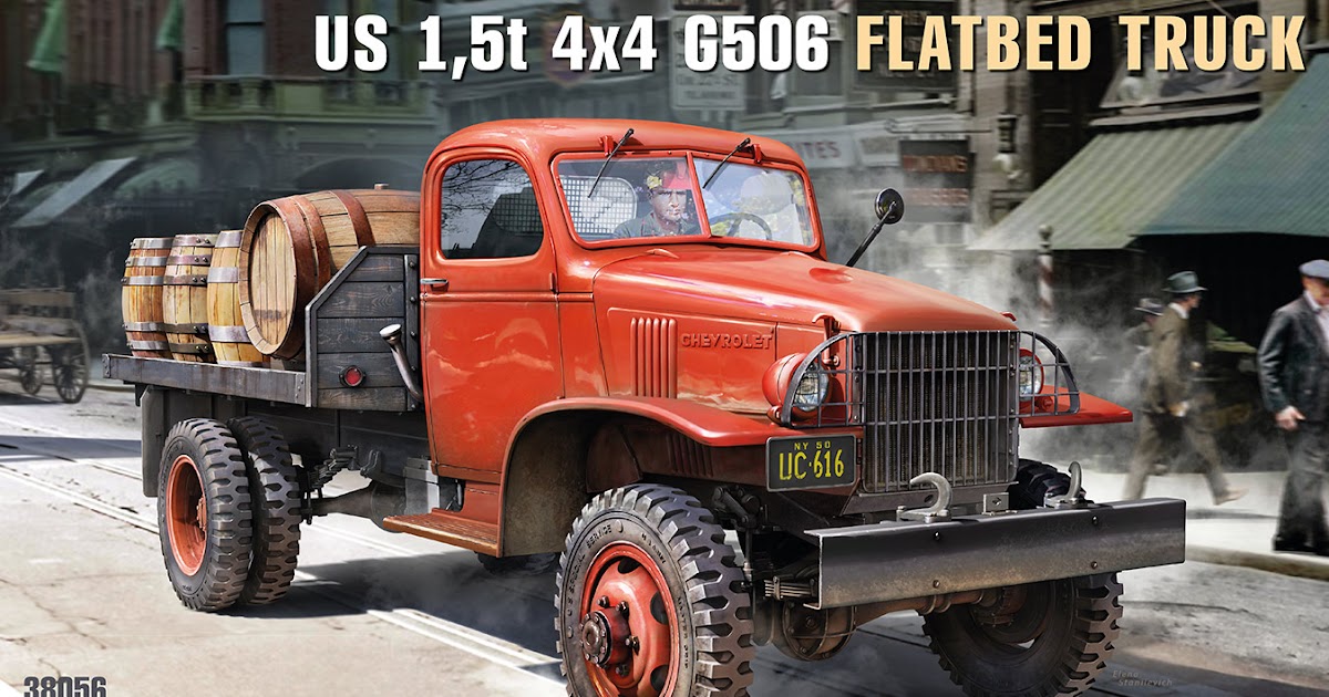 The Modelling News: Preview: The civilian version of the 35th scale U.S. 1,5t 4x4 G506 Flatbed ...