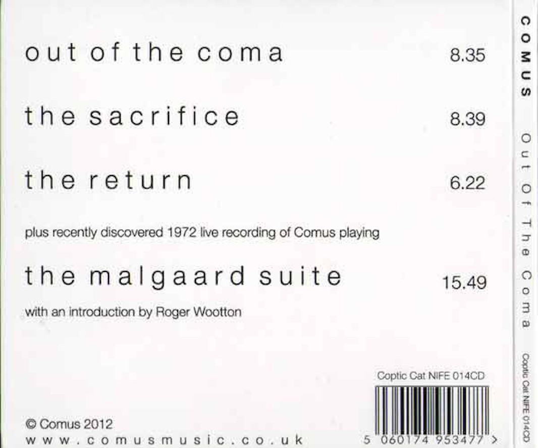 Classic Rock Covers Database: Comus - Out of the Coma (2012)