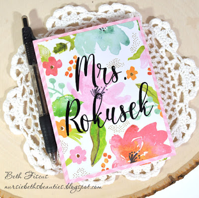 Beth's Beauties: Teacher Appreciation Memo Pads