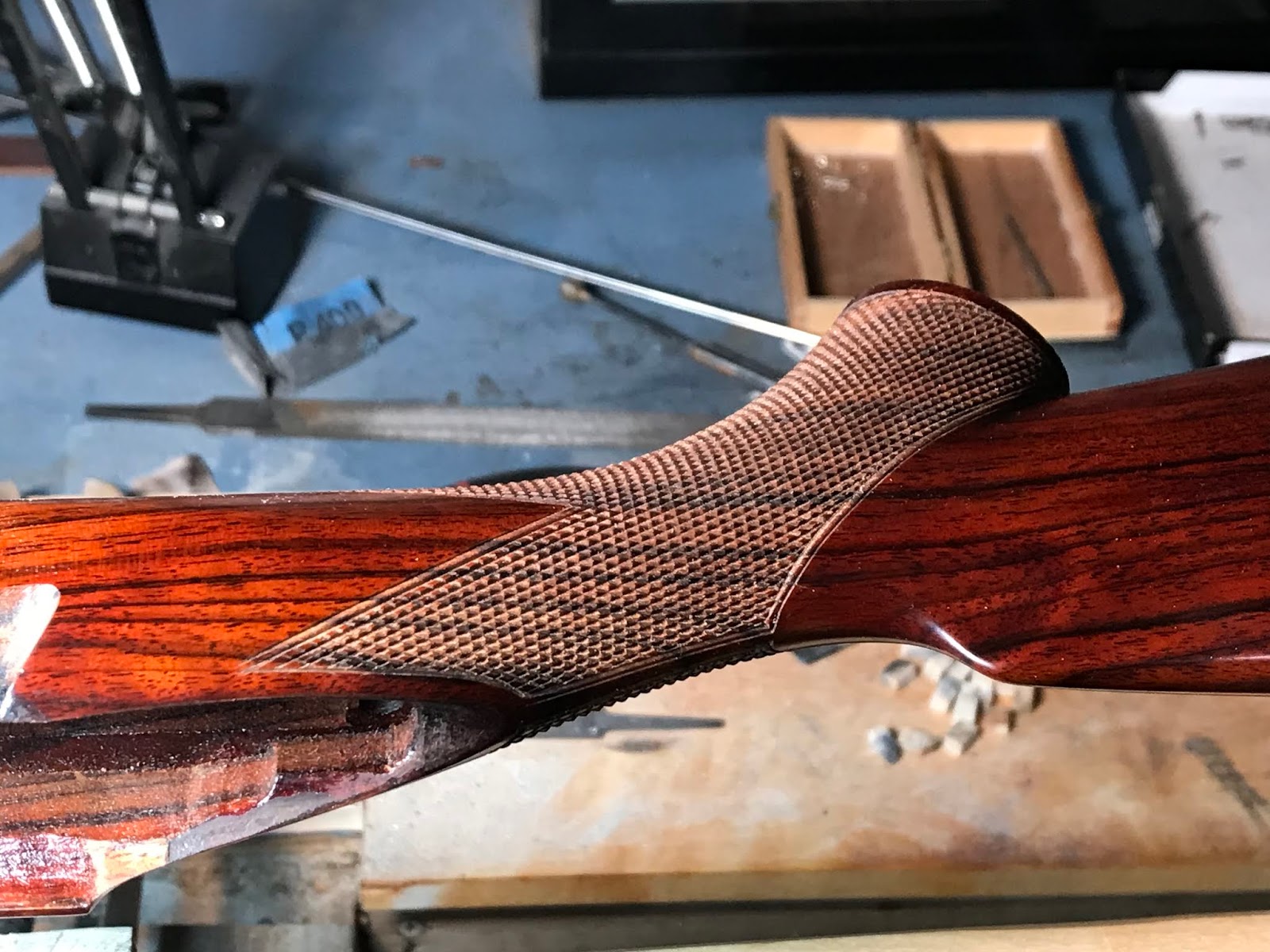 Multitalented Alaskan Artist: Jesse Brennan: Checkering Cradle