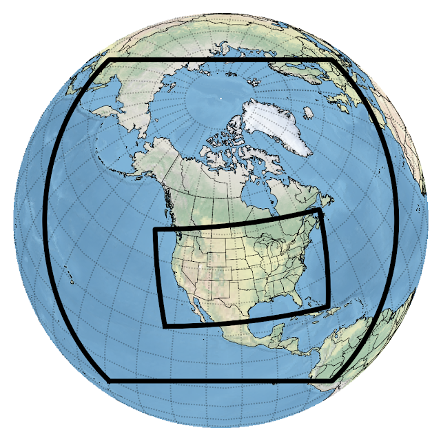 Brian Blaylock's Python Blog: RAP and HRRR model domain boundaries