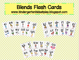Kindergarten Kids At Play: 85 Digraphs, Blends, and Alphabet Flash ...