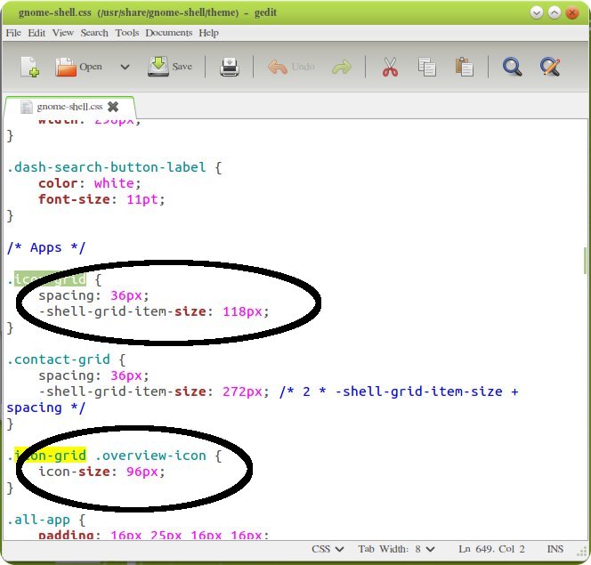 sabily blogsphere: Change Icon Size in Gnome3 Shell