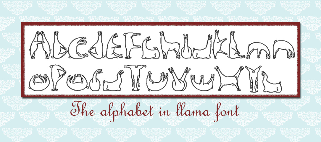Simply Albany: Say it in llama font