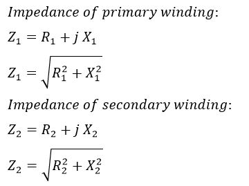 Resistance and Leakage Reactance or Impedance of Transformer ...