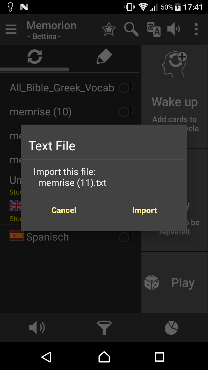 Memorión FlashCards: How to transfer decks from Memrise to Memorion via ...