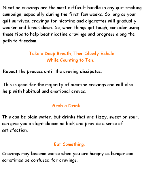 Five Tips to Help Beat Nicotine Cravings. ~ Quit smoking | save your life