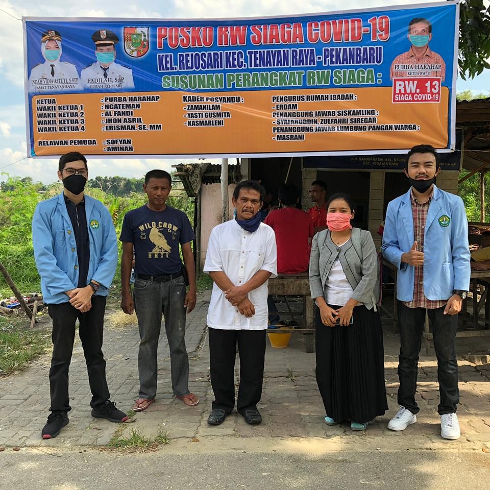 Kukerta Relawan Covid-19 kelurahan Rejosari kota Pekanbaru: Hari ...