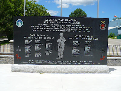 Ontario War Memorials: Alliston