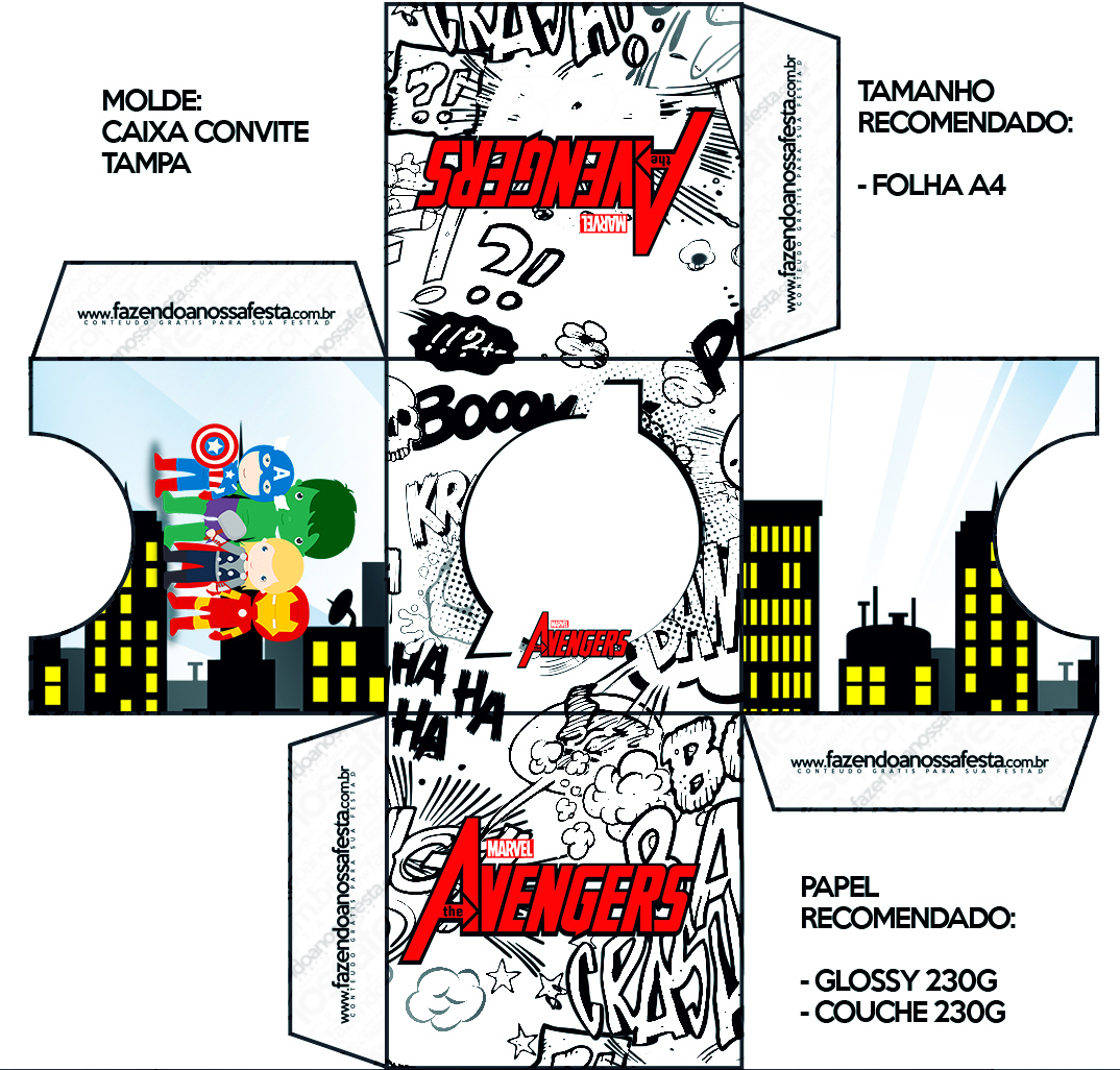 Avengers Chibi Style: Free Printable Boxes. - Oh My Fiesta! for Geeks