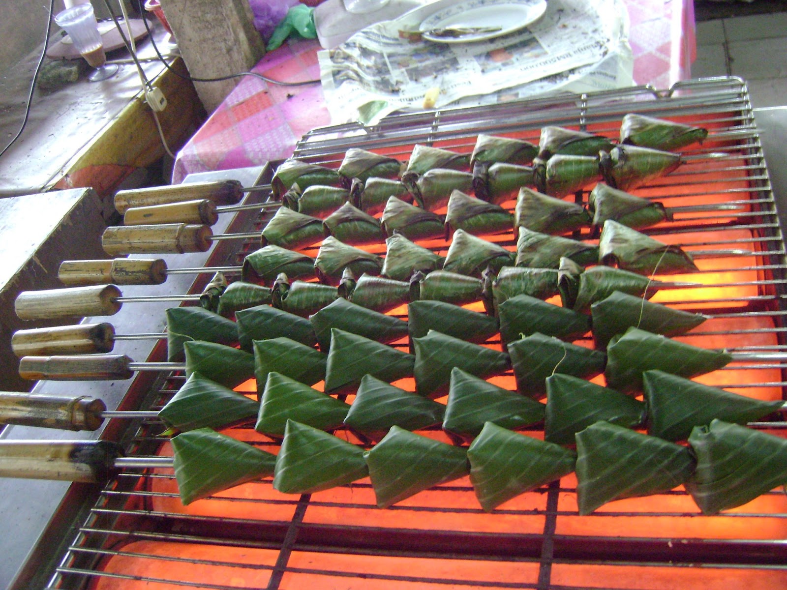 My Observations: Tea Time in Kuala Terengganu - Satar & Otak-otak