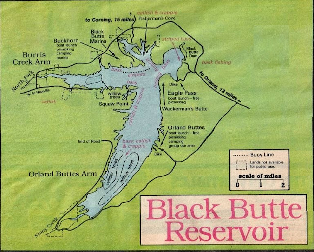 2017 Black Butte Lake Fishing Map, Report and Best Public Land Hunting