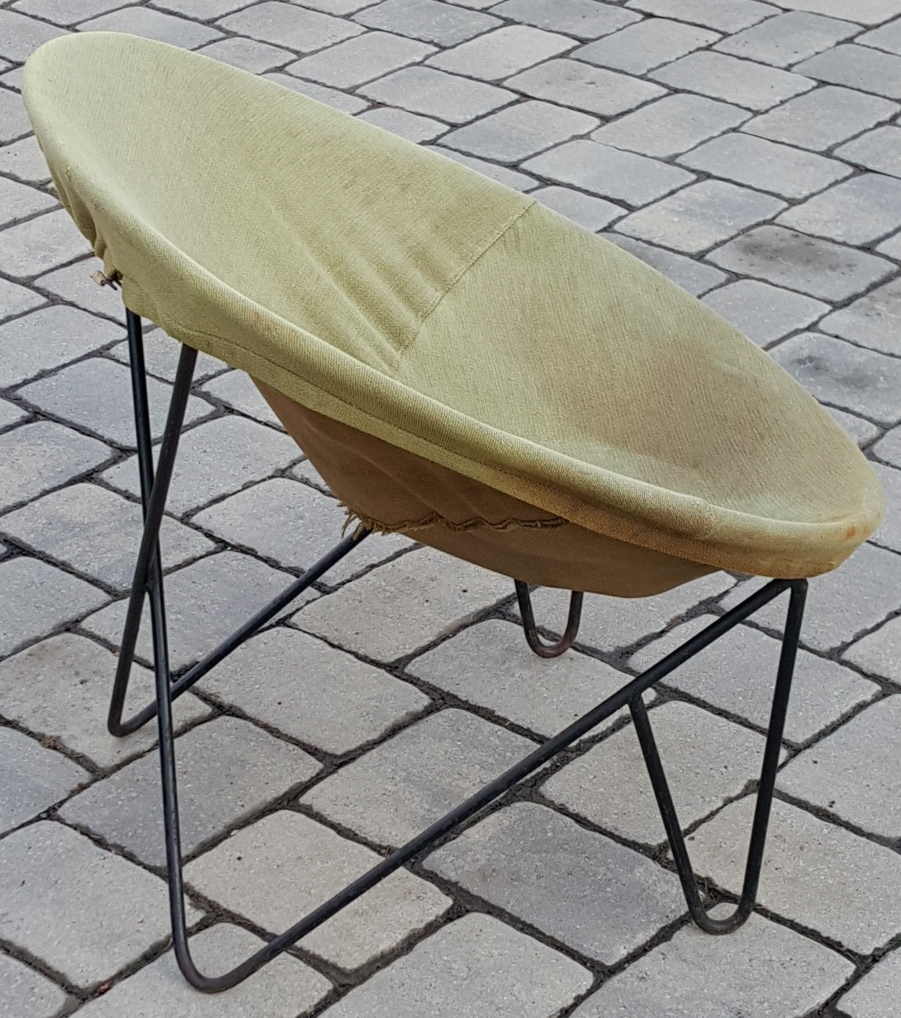 Mid Century Iron Frame Hoop Chair