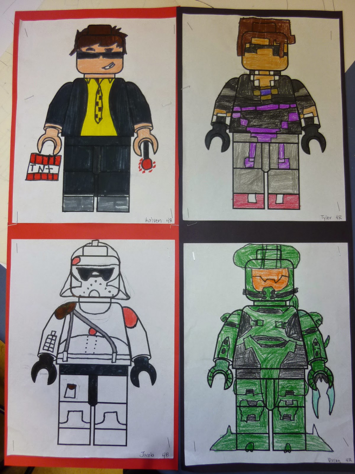 Mrs. Werner's Art Room: 4th Grade Lego Character Design