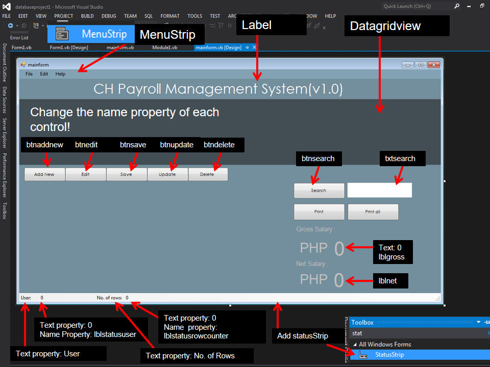 CS Basic Tutor : Activities for students: Connecting MS Access Database ...