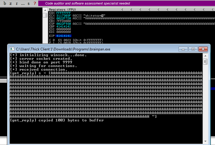 JagSkap: BRAINPAN - Buffer Overflow