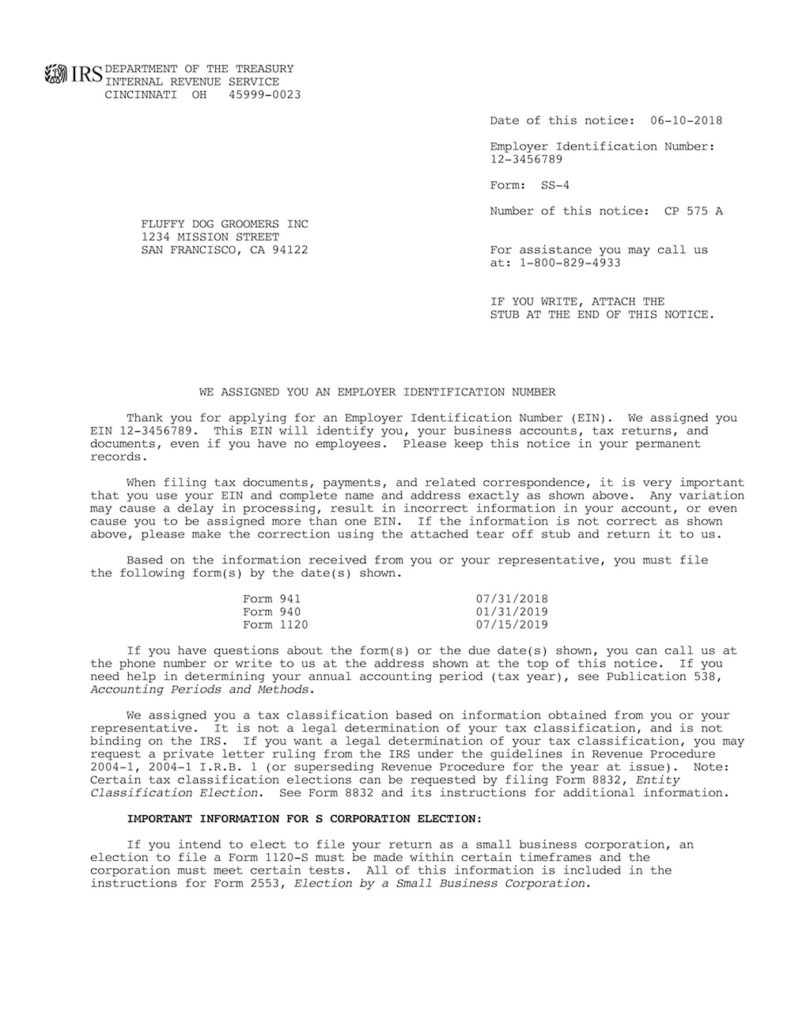 Irs Letter 147C ~ Thankyou Letter