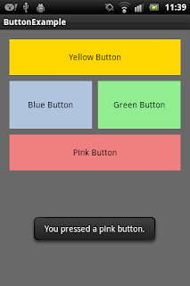 Android tutorials: Android Button Example