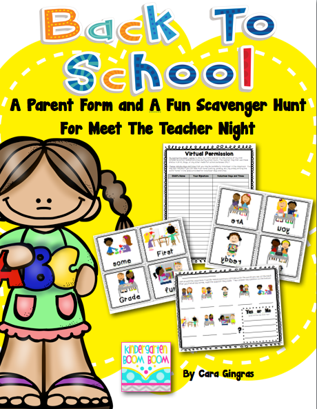 Kindergarten Boom Boom: Back 2 School Freebie!!