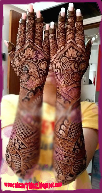 Different styles of Mahandi desgins