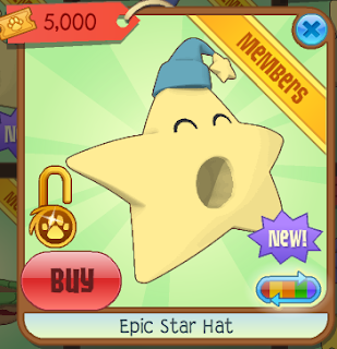animal jam jammers!: Epic Star Hat! 300 views!