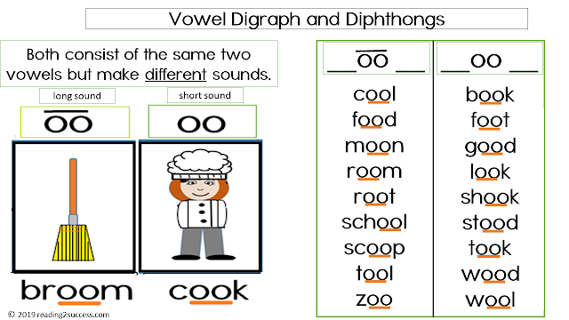 Reading2success: Vowel Digraphs and Diphthongs