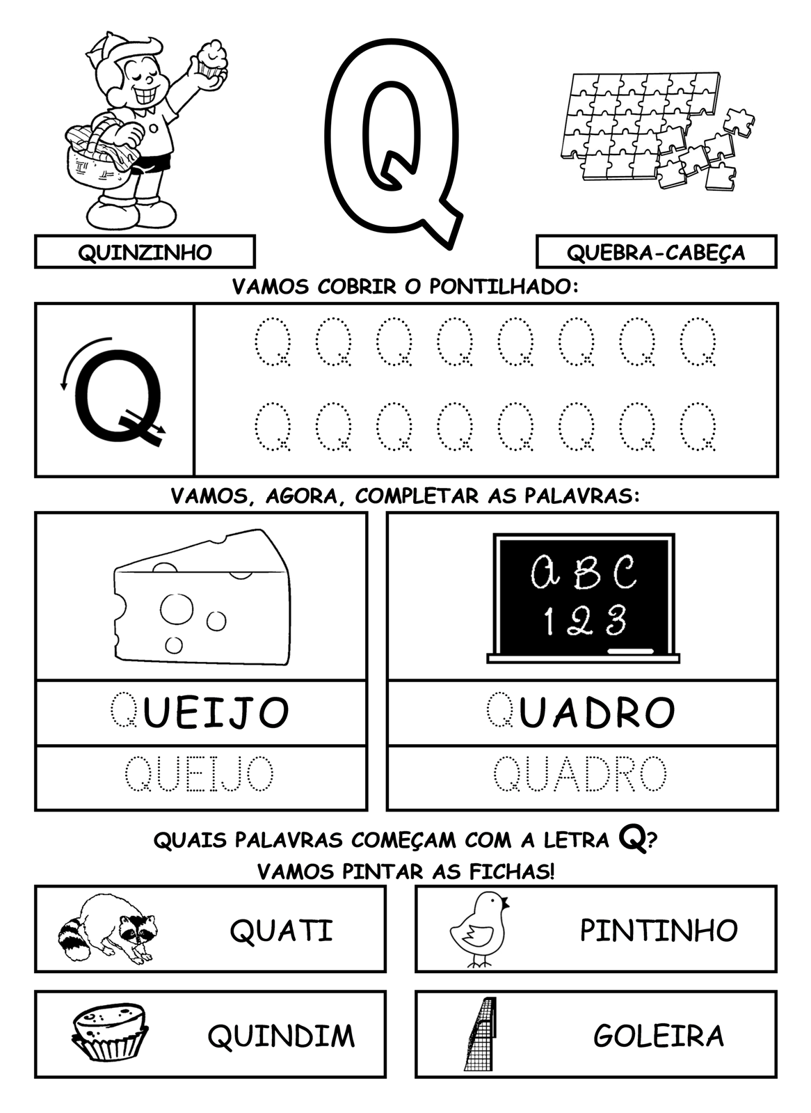 Alfabetizando com Mônica e Turma: Alfabeto - atividades