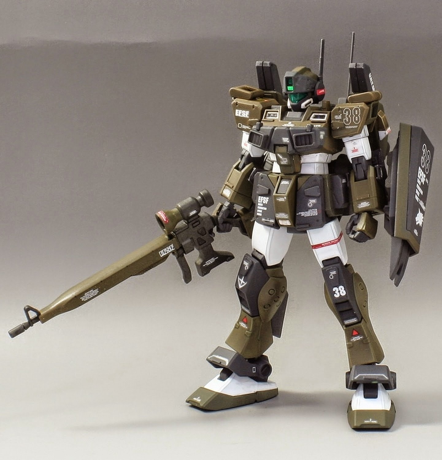 GUNDAM GUY: 1/144 GM Sniper Custom R38 - Customized Build
