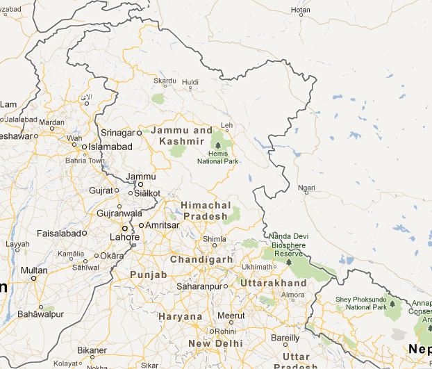 Personal: Kashmir on maps.google