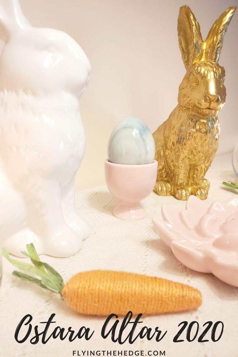 Flying the Hedge: Spring Equinox Altar 2020