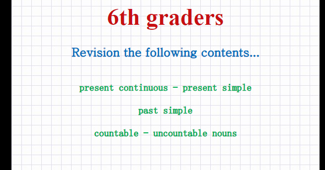 6TH GRADERS REVISION GRAMMAR | ENGLISH LANGUAGE RESOURCES FOR ENGLISH ...