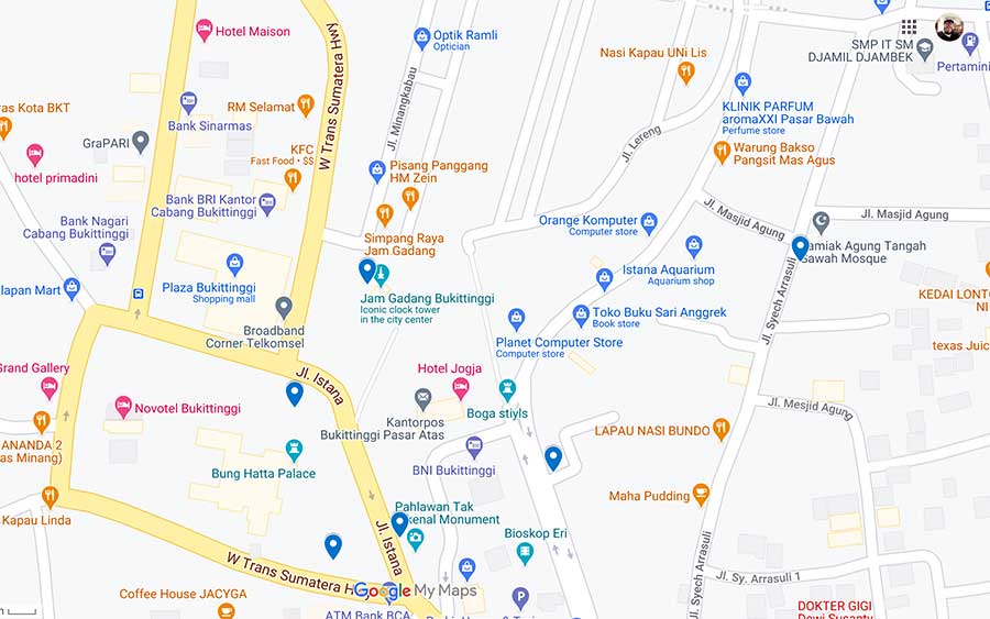 Peta Wisata Bukittinggi