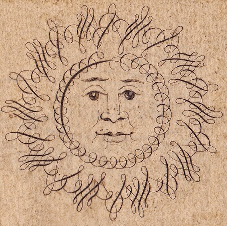 Content in a Cottage: calligraphy