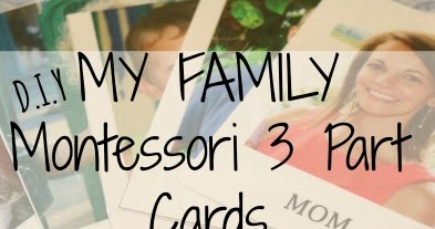 My Family 3-Part Montessori Cards | School Time Snippets
